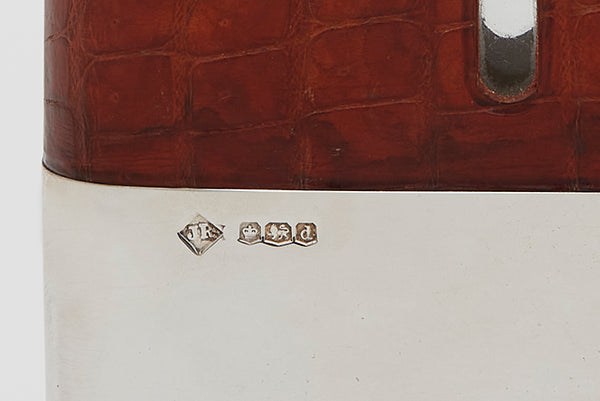 Large Alligator & Sterling Silver Flask – Foundwell