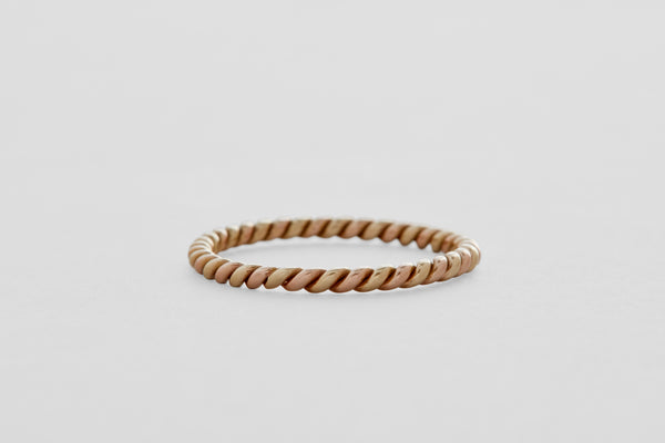 Braided Gold Band – Foundwell